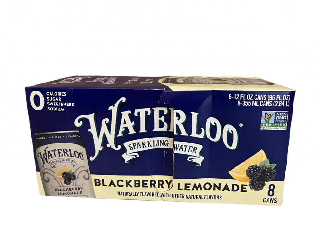 Waterloo Sparkling Water Blackerbery Lemonade 8 cans – Orlando Grocery ...