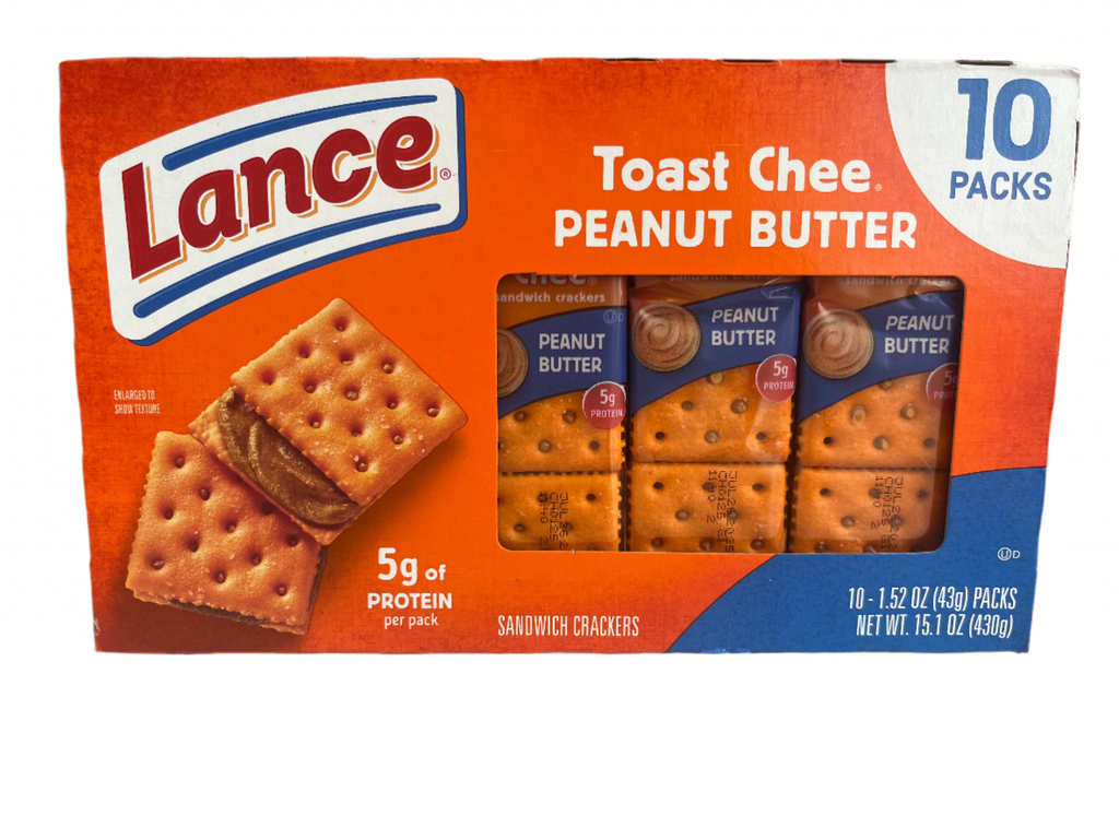 Lance Cheese with Cheese Cracker with Peanut Butter Sandwiches ...