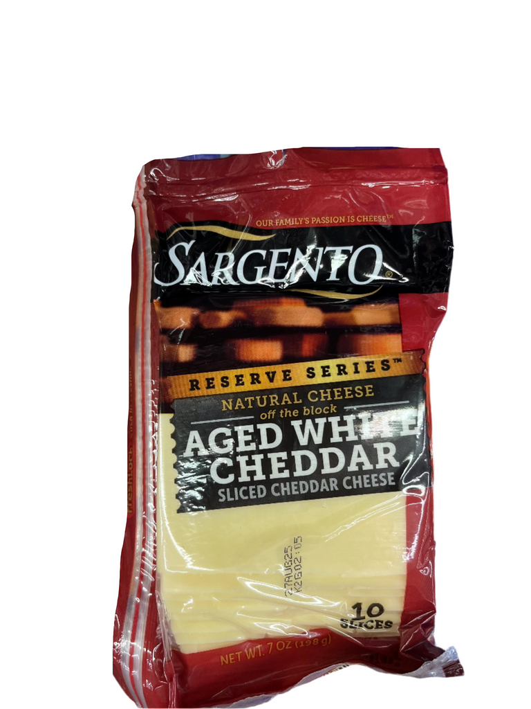 Sargento Aged White Cheddar Slices 10 slices – Orlando Grocery Express